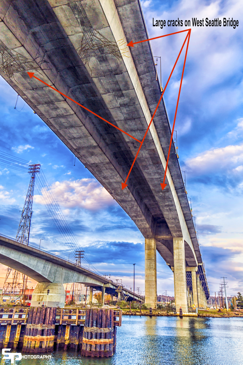West Seattle Bridge to close indefinitely; Cracks at attachment points ...